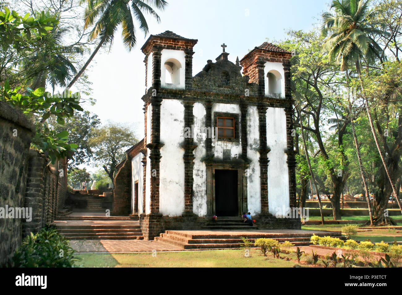 Very old Church in Old Goa city, state Goa, India Stock Photo - Alamy