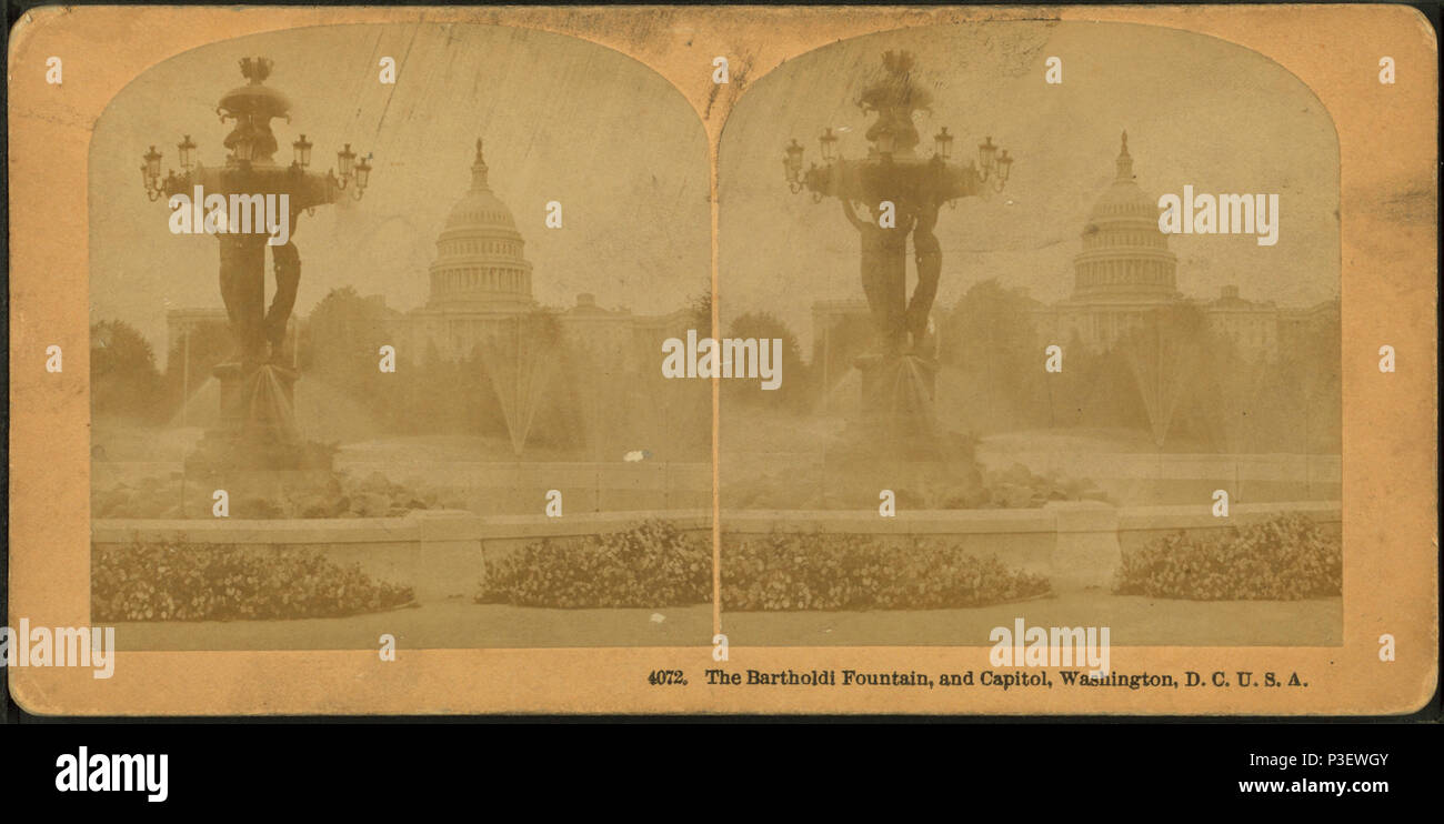 301 The Bartholdi Fountain and Capitol, Washington, D.C, from Robert N ...