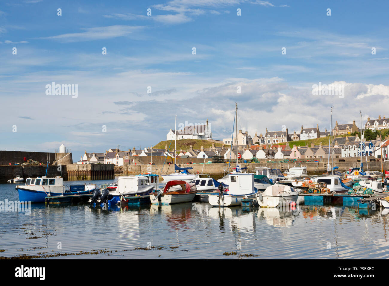 Fishing Village Findochty At The Moray Firth Stock Photos & Fishing ...