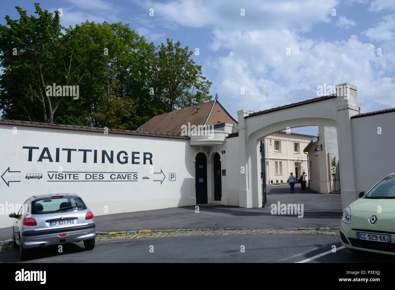 Champagnes Taittinger, Reims, Champagne-Ardennes, France Stock Photo ...