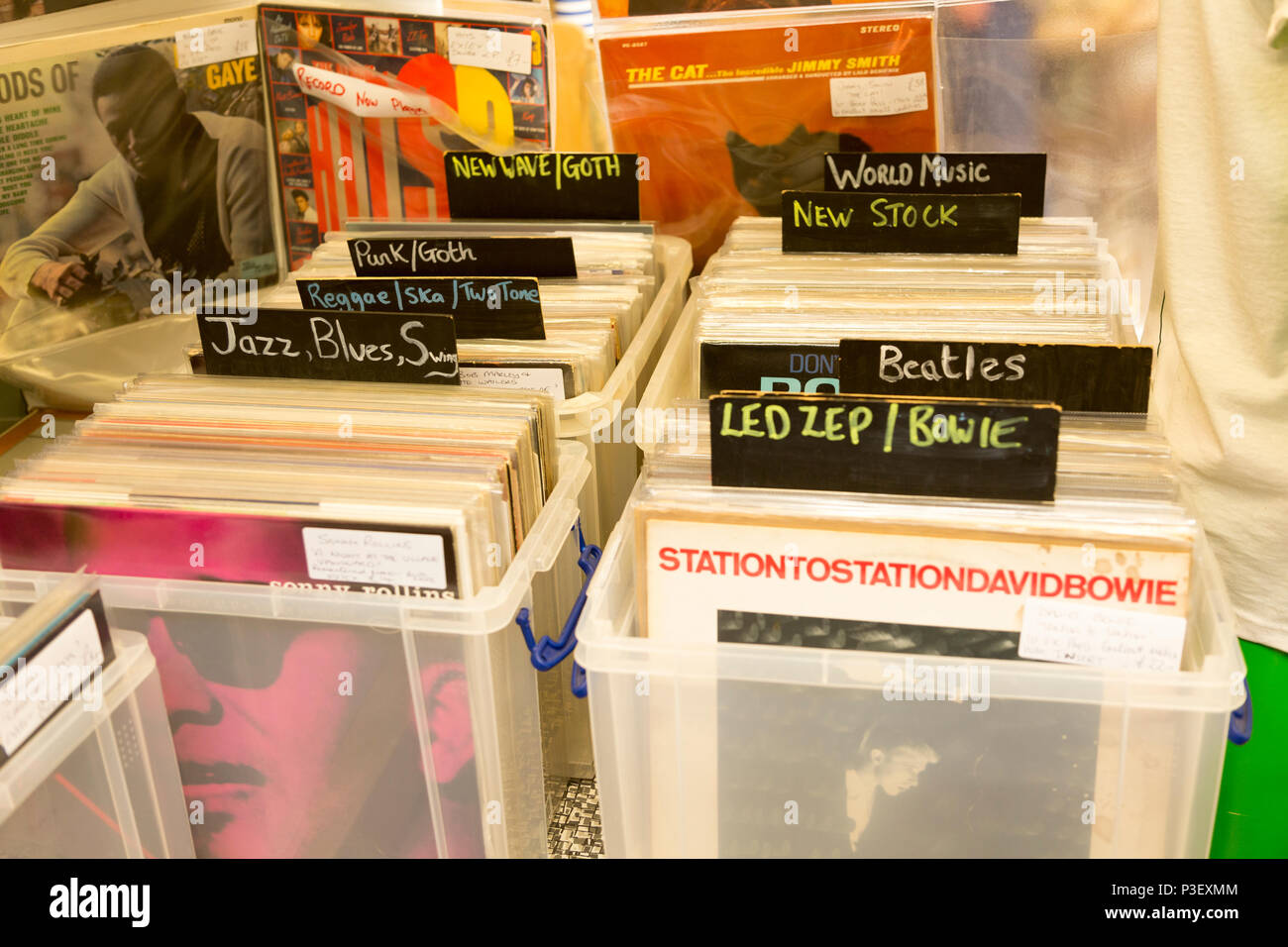 1970s record shop hi-res stock photography and images - Alamy