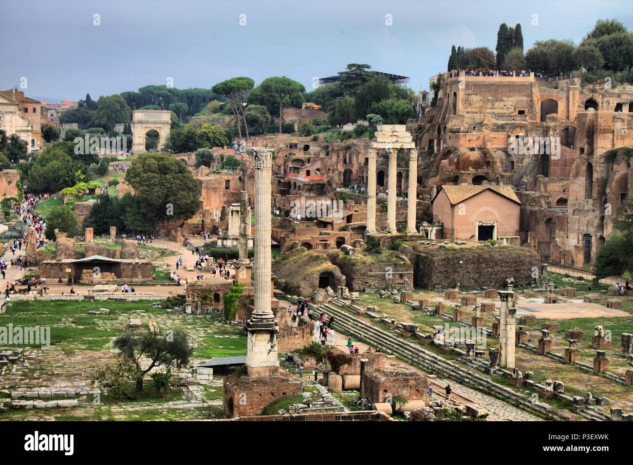 Landscape view of the Roman Forum in Rome, Italy Stock Photo - Alamy