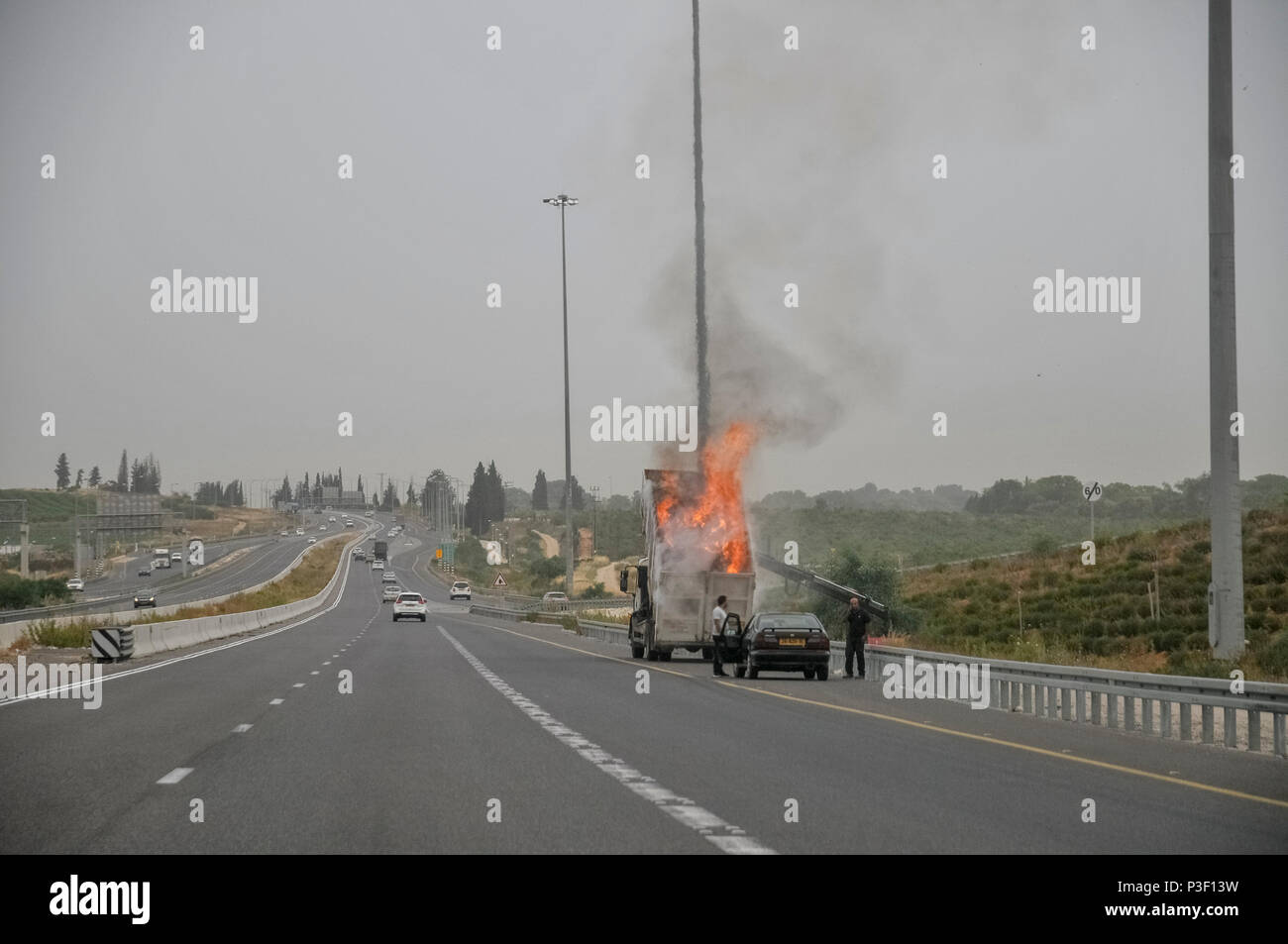 Car broke down and highway hi-res stock photography and images - Alamy