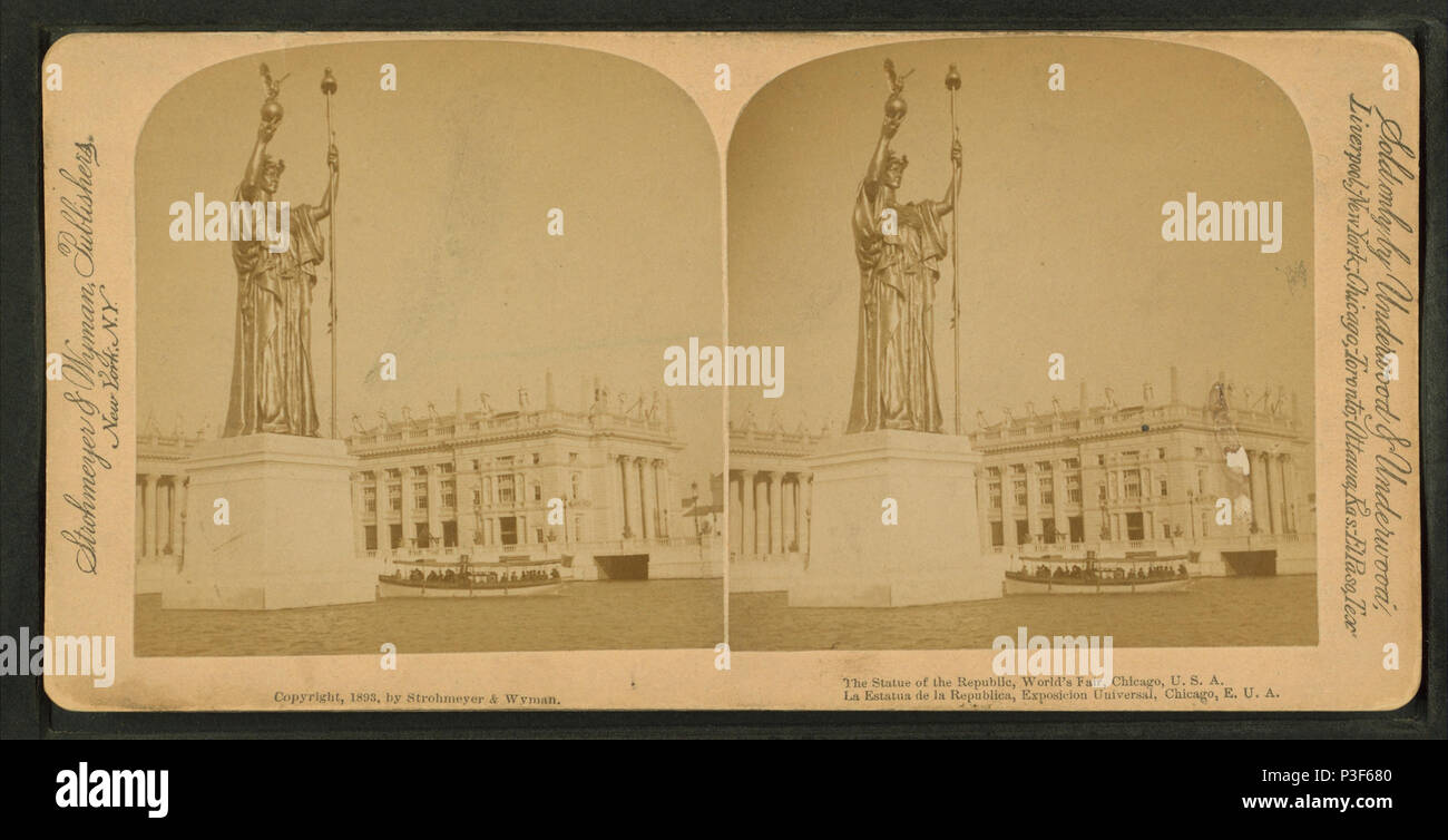 1893 worlds fair chicago statue hi-res stock photography and images - Alamy