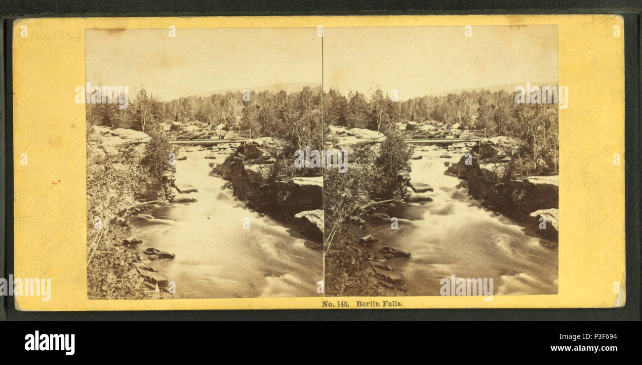 33 Berlin Falls, by Soule, John P., 1827-1904 Stock Photo - Alamy