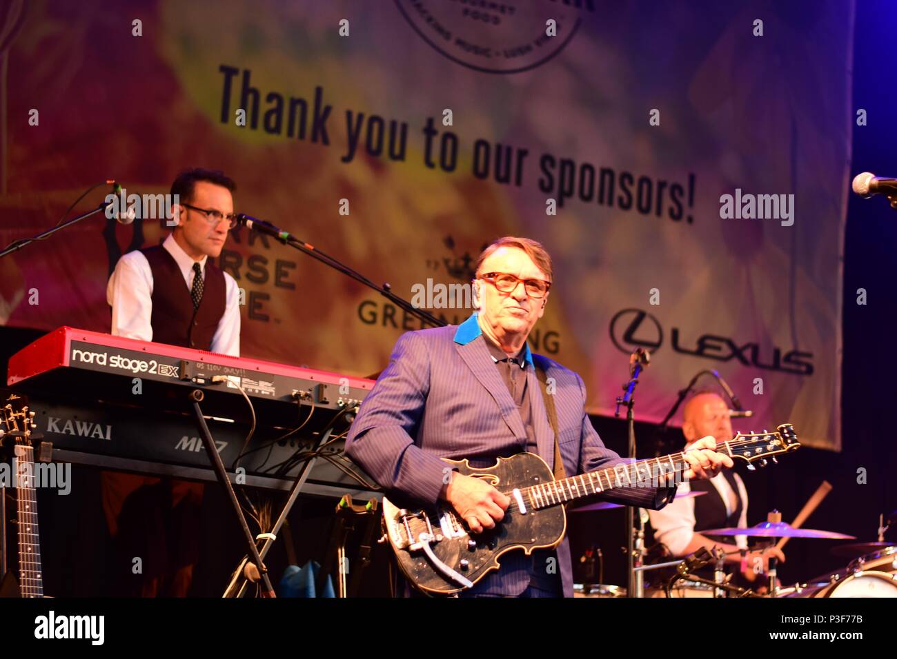 Squeeze rock Bath. England - Pub in the Park festival, June 2018 Stock ...