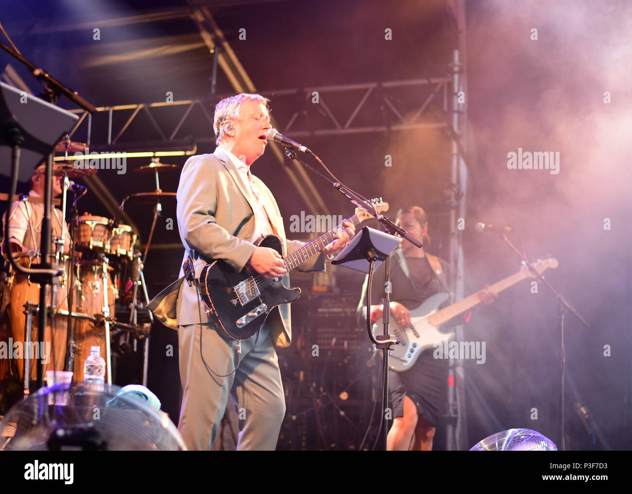 Squeeze rock Bath. England - Pub in the Park festival, June 2018 Stock ...