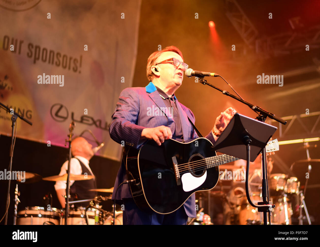 Squeeze rock Bath. England - Pub in the Park festival, June 2018 Stock ...