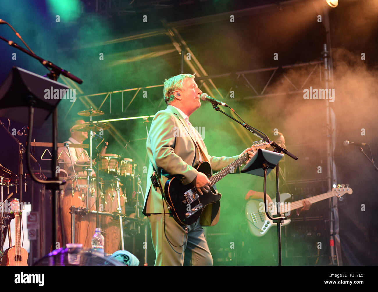 Squeeze rock Bath. England - Pub in the Park festival, June 2018 Stock ...