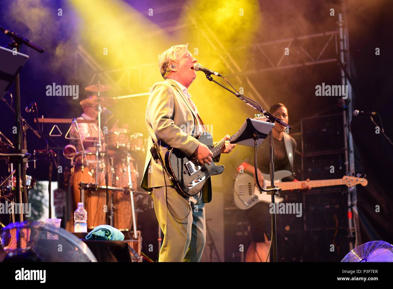 Squeeze rock Bath. England - Pub in the Park festival, June 2018 Stock ...