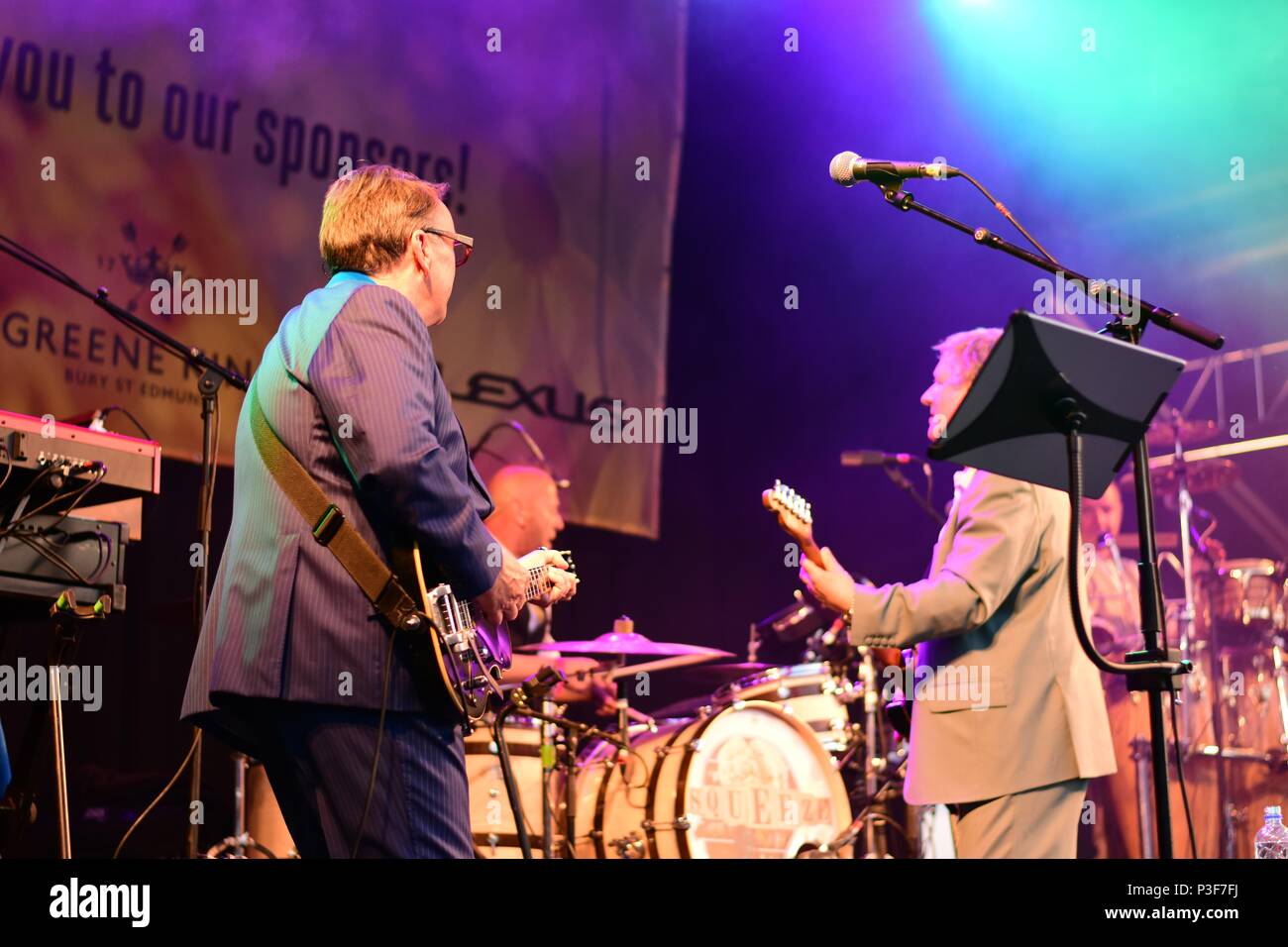 Squeeze rock Bath. England - Pub in the Park festival, June 2018 Stock ...