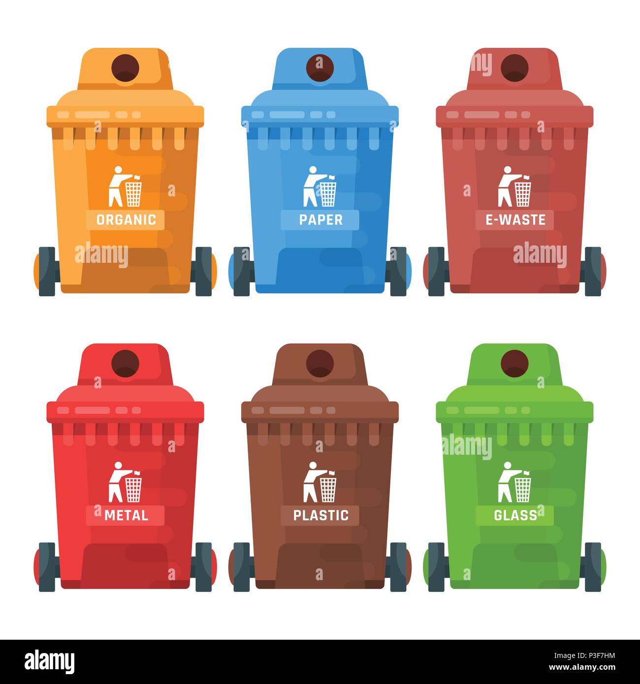 Garbage Container Stock Vector Images - Alamy
