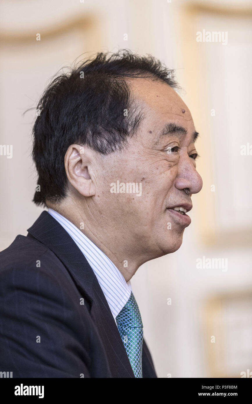 Strasbourg (north-eastern France). 2018/03/14 Naoto Kan, former Prime ...