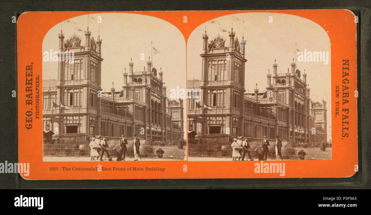 . The Centennial. East front of Main building. Coverage: 1876. Source ...