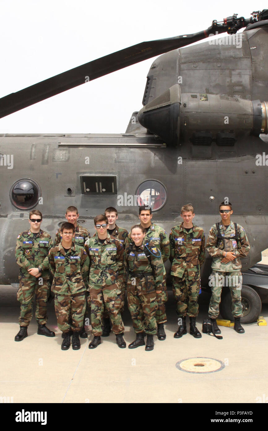 Cadets with the Civil Air Patrol's Diablo Composite Squadron 44 took a ...