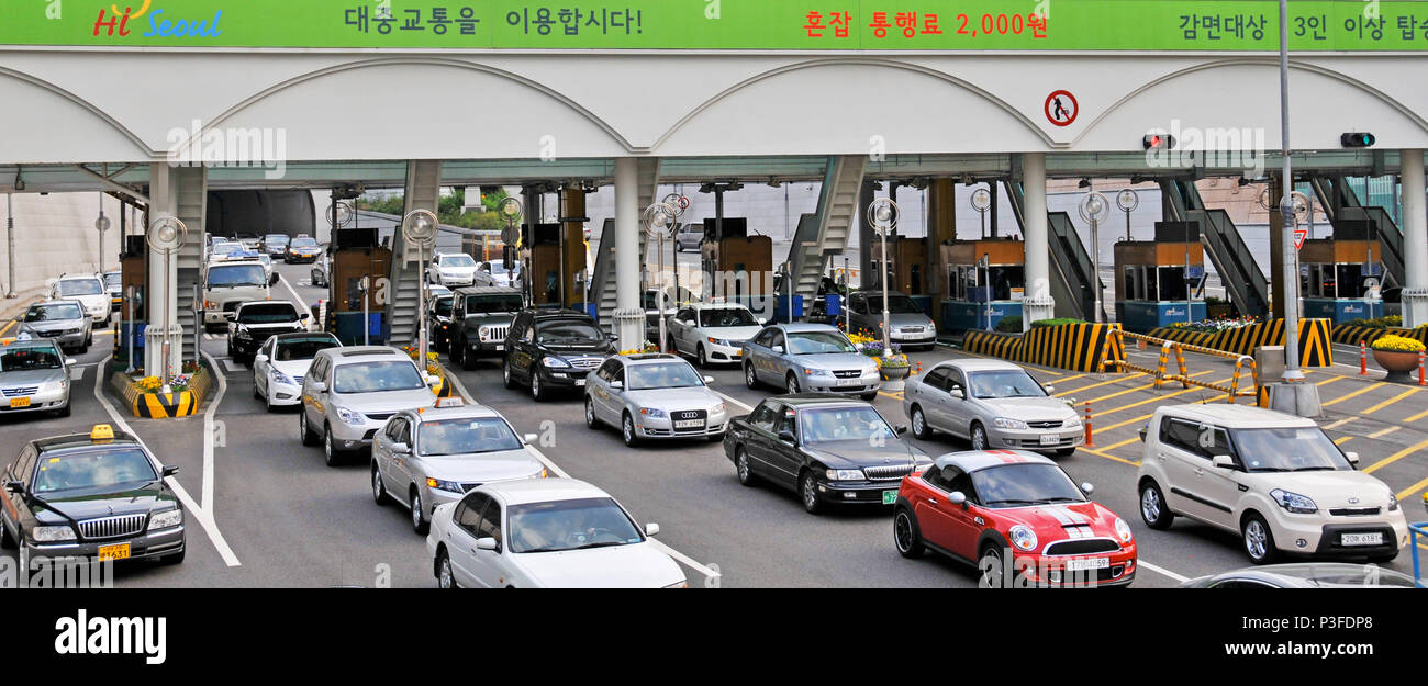 road toll zone, Seoul, South Korea Stock Photo - Alamy