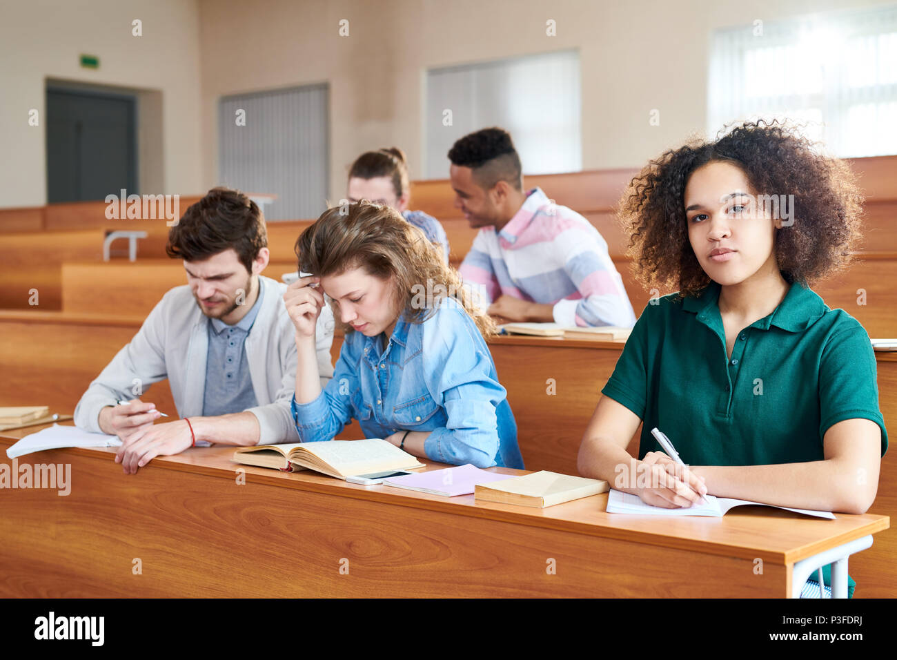African student studying in university Stock Photo - Alamy