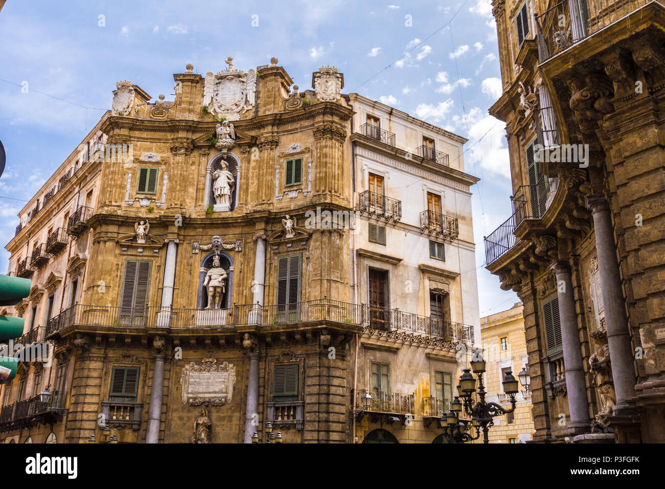 Quattro Canti, (Piazza Vigliena), is a Baroque square in Palermo ...