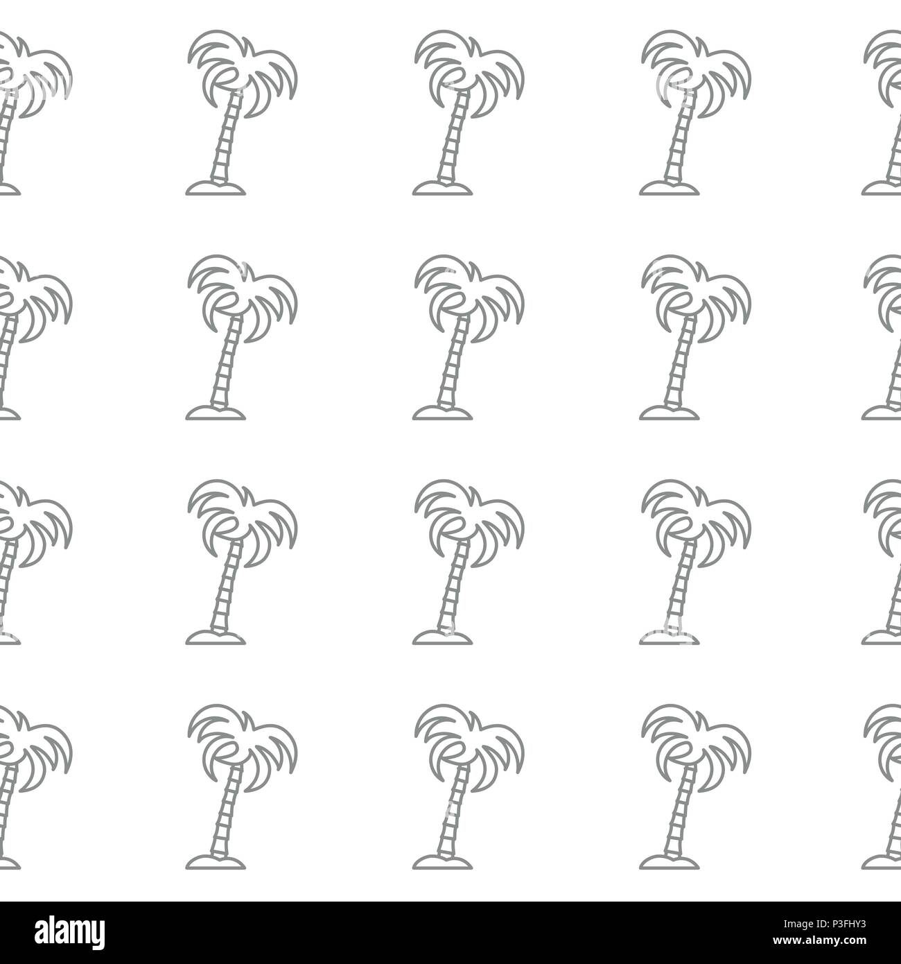 Seamless pattern with palm trees. Design for postcard, invitation ...