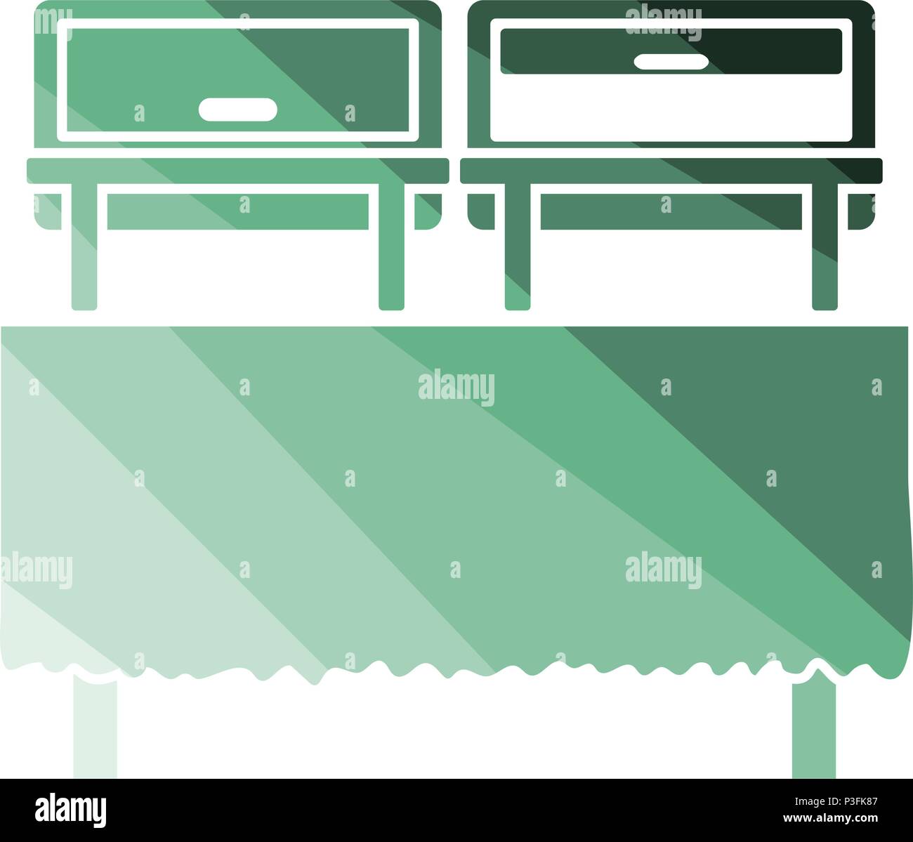 Flat rectangular dish Stock Vector Images - Alamy
