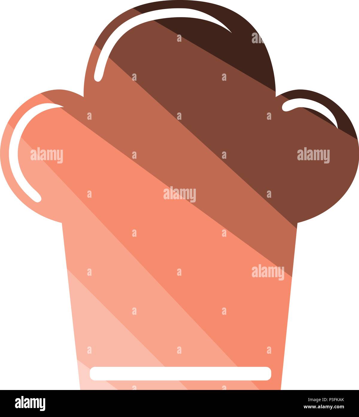 Chief cap icon. Flat color design. Vector illustration Stock Vector ...