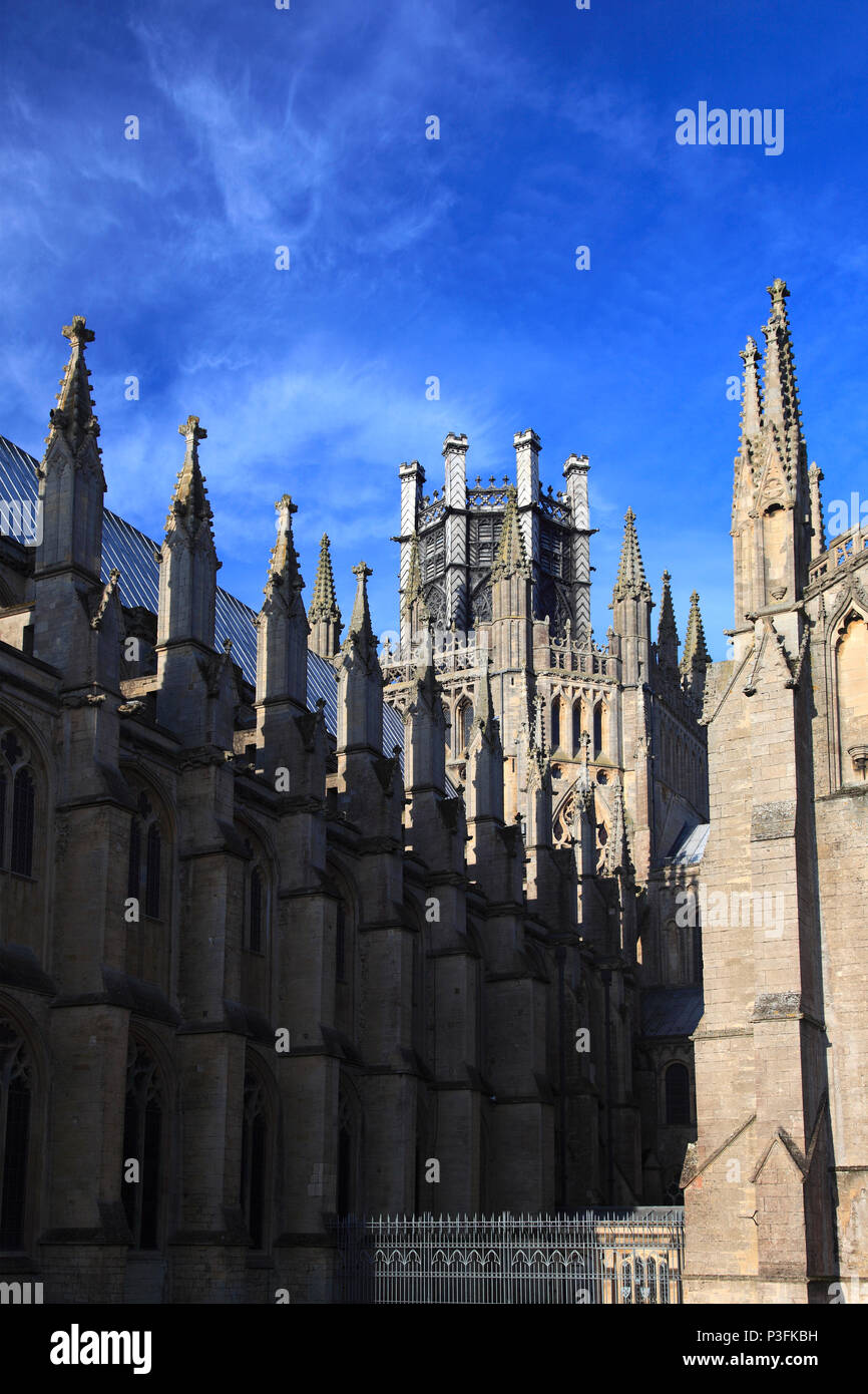 Spring Colours, Ely Cathedral, Ely City, Cambridgeshire, England, UK ...