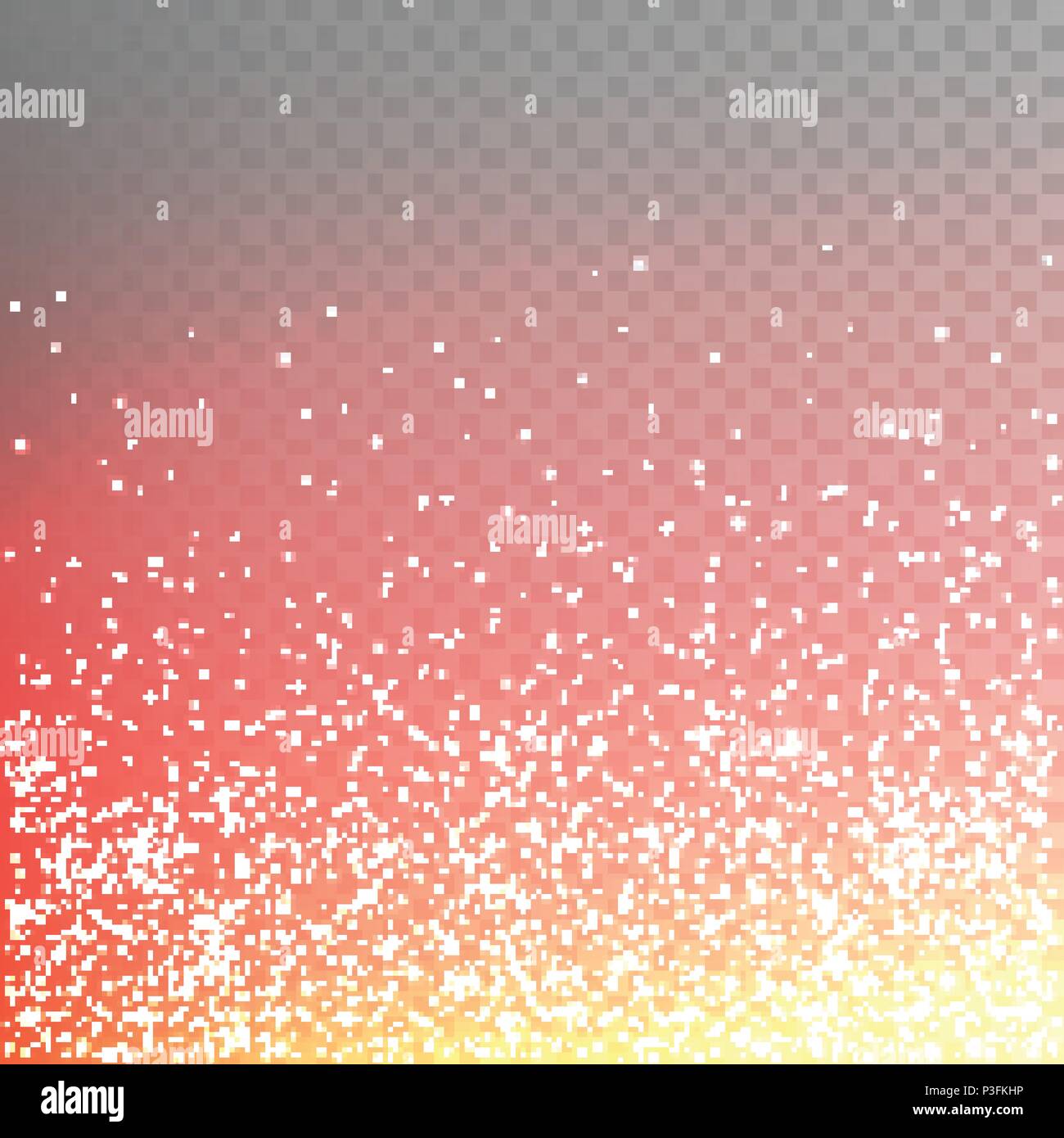 Stock vector illustration numerous fiery sparks, sparkles, lights ...