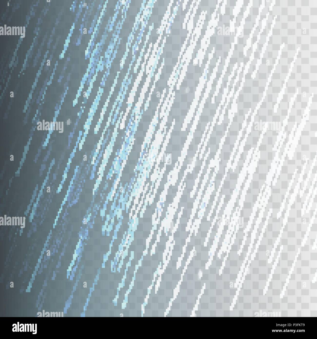 Stock vector illustration rain, rainfall Isolated on a transparent ...