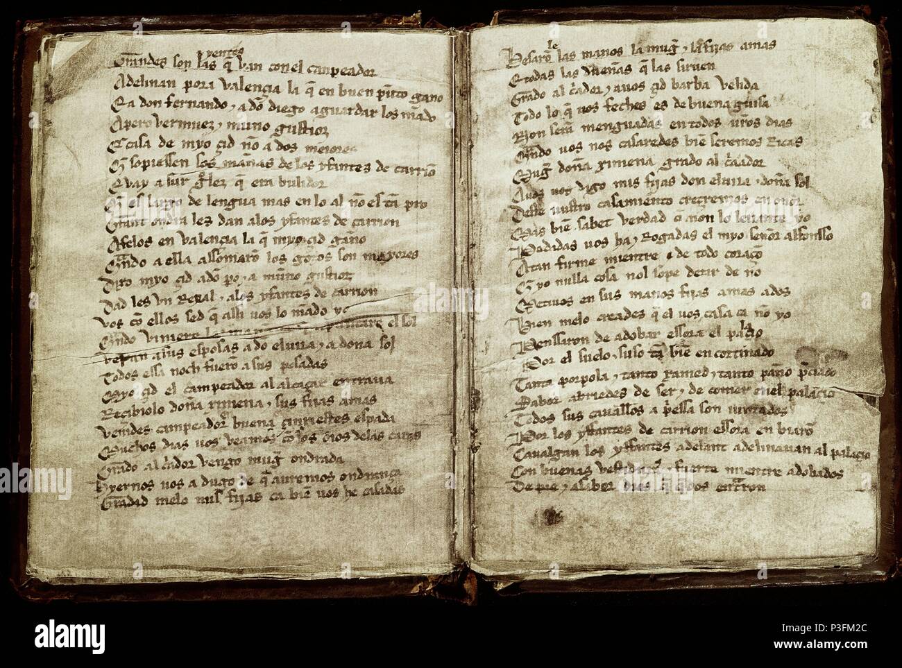 EL CANTAR DEL MIO CID ESCRITO HACIA 1140 - COPIA DEL SIGLO XIV - PER ...