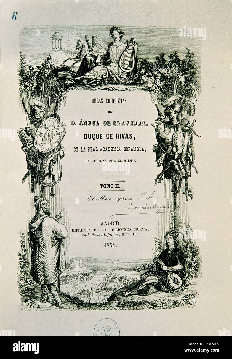 EL MORO EXPOSITO-TOMO II-AÑO 1854(IMPRENTA DE LA BIBLIOTECA NUEVA ...