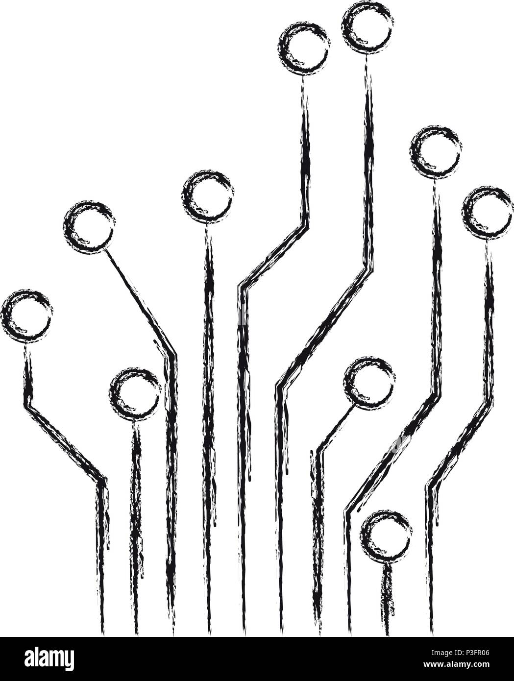 circuit electric lines icon Stock Vector Image & Art - Alamy