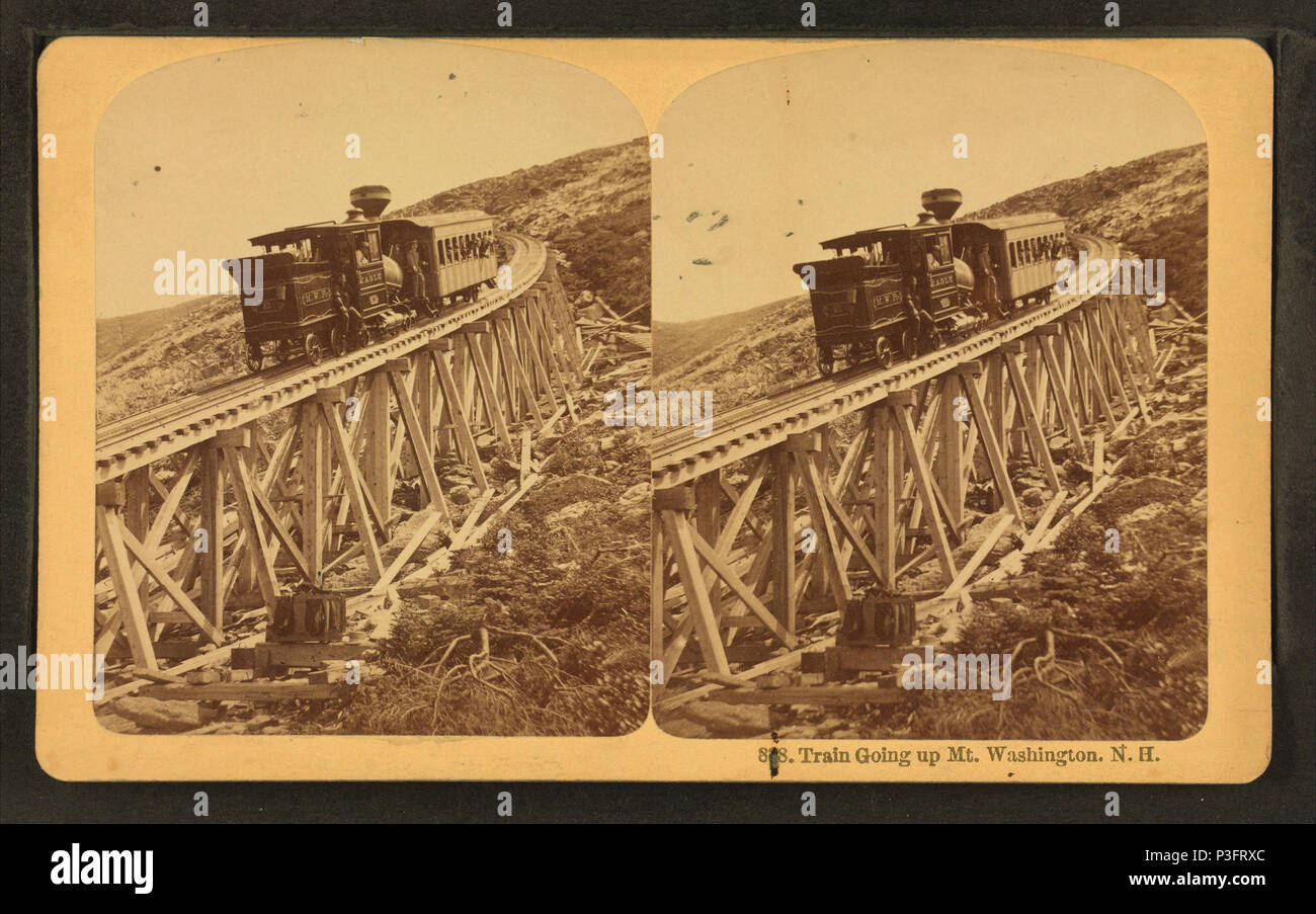 . Train going up Mt. Washington, N.H. Created: ca. 1890. Coverage: 1860 ...