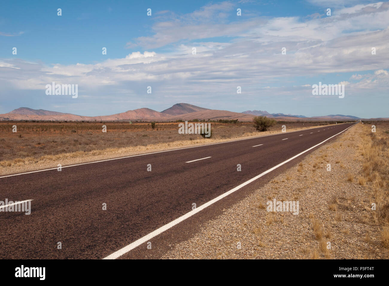 Hawker South Australia, Outback highway in an arid landscape Stock ...