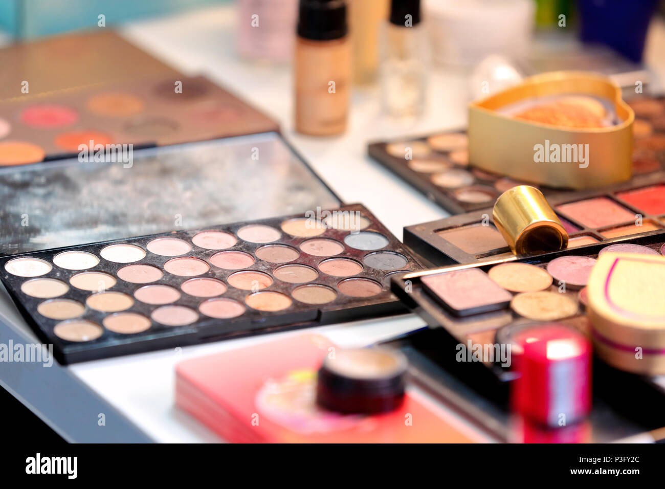 Cosmetics used by beautician Stock Photo - Alamy