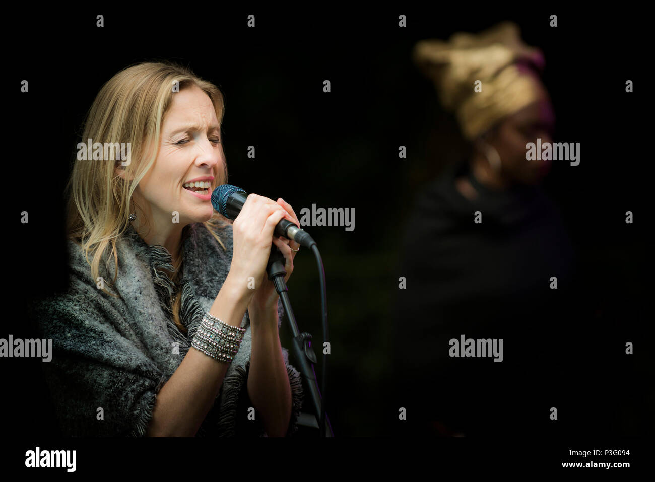 Janice Mitchelson vocalist with the The Grace Notes performing at ...