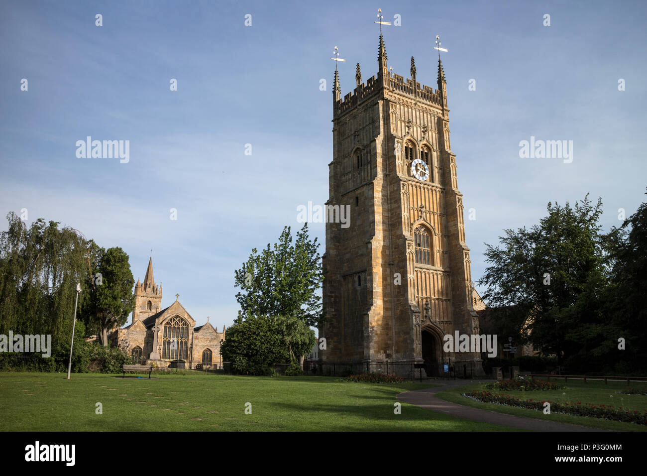 St. Lawrence`s Church and Abbey Bell Tower, Evesham, Worcestershire ...
