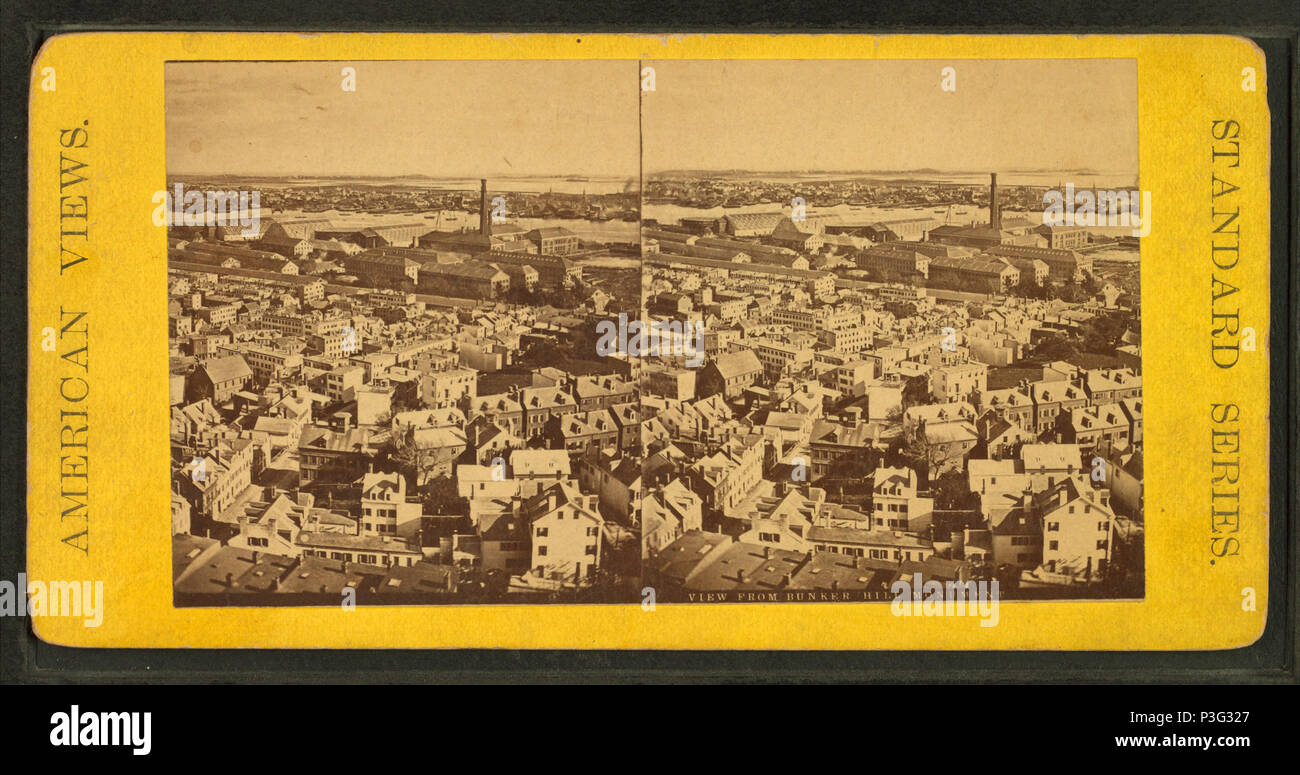344 View from Bunker Hill monument, from Robert N. Dennis collection of ...