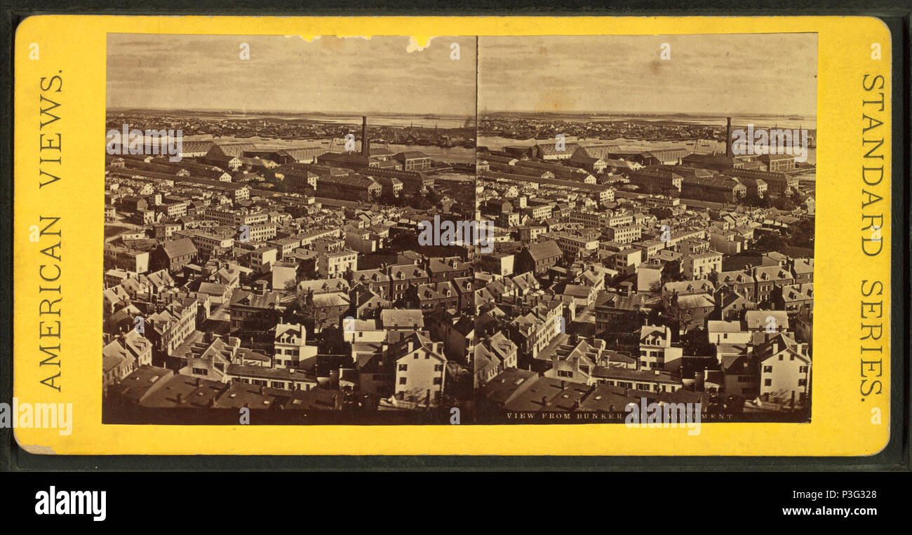 344 View from Bunker Hill monument, from Robert N. Dennis collection of ...