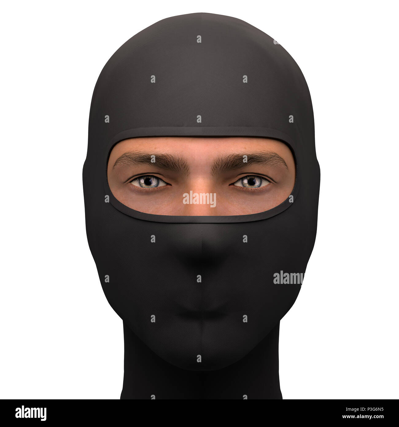 Black Balaclava mask Stock Photo - Alamy