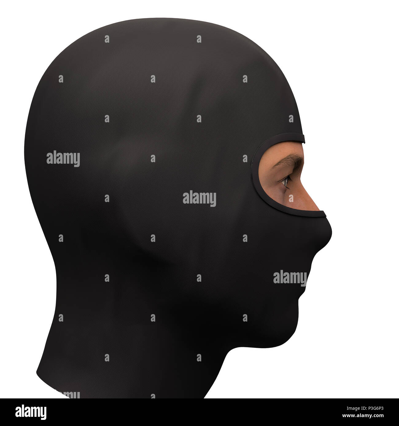 Black Balaclava mask Stock Photo - Alamy