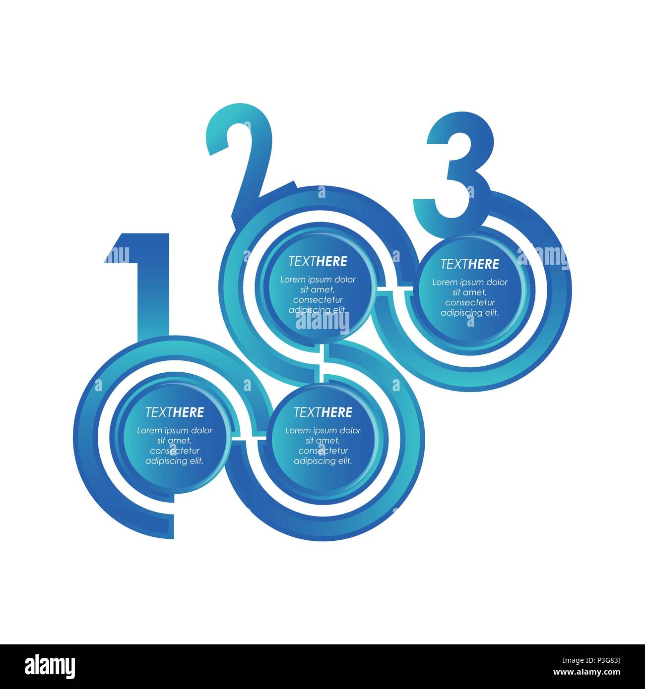 abstract infographics with numbers sketches vector illustration Stock ...