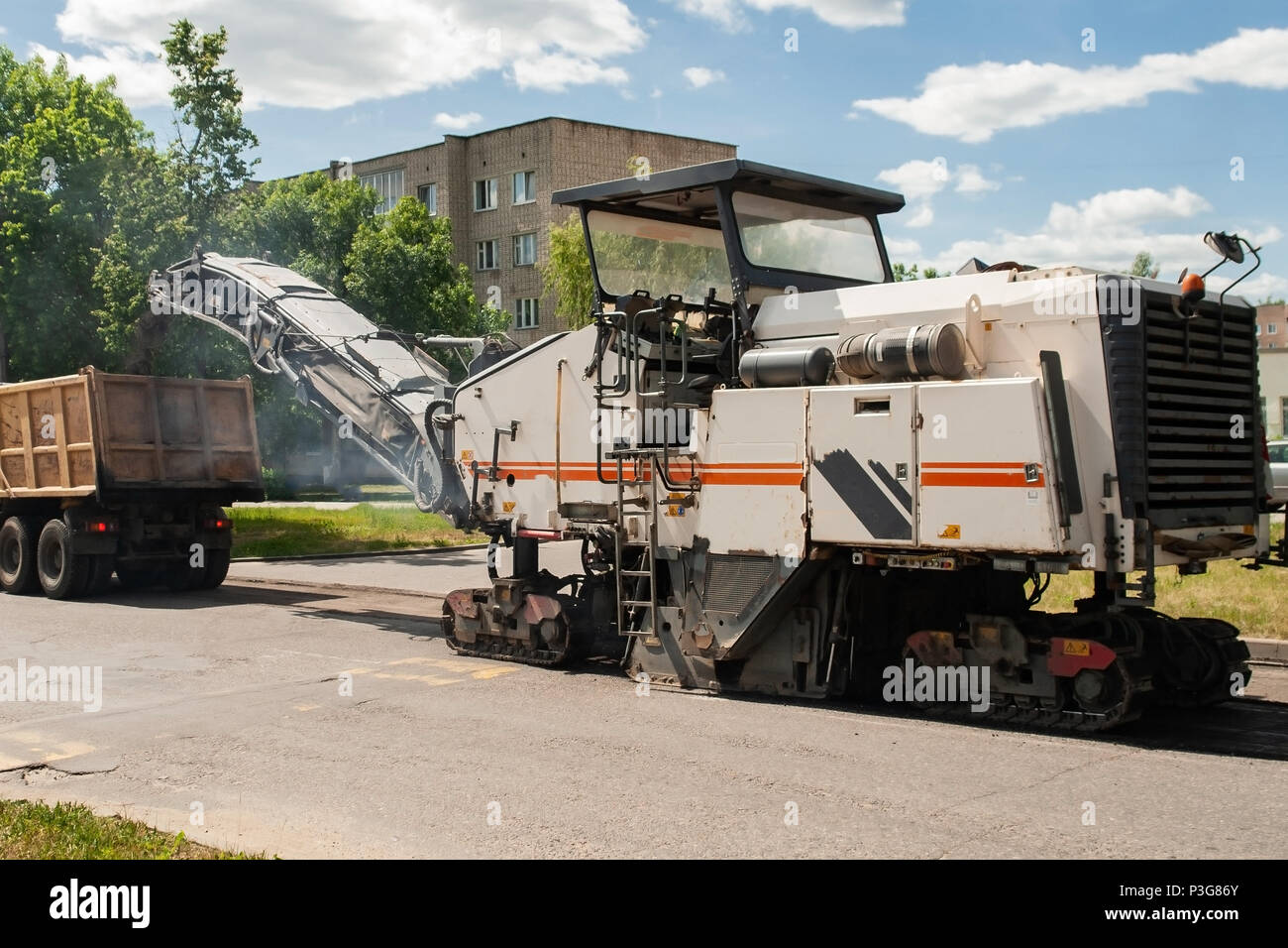 Macadam steam machine hi-res stock photography and images - Alamy
