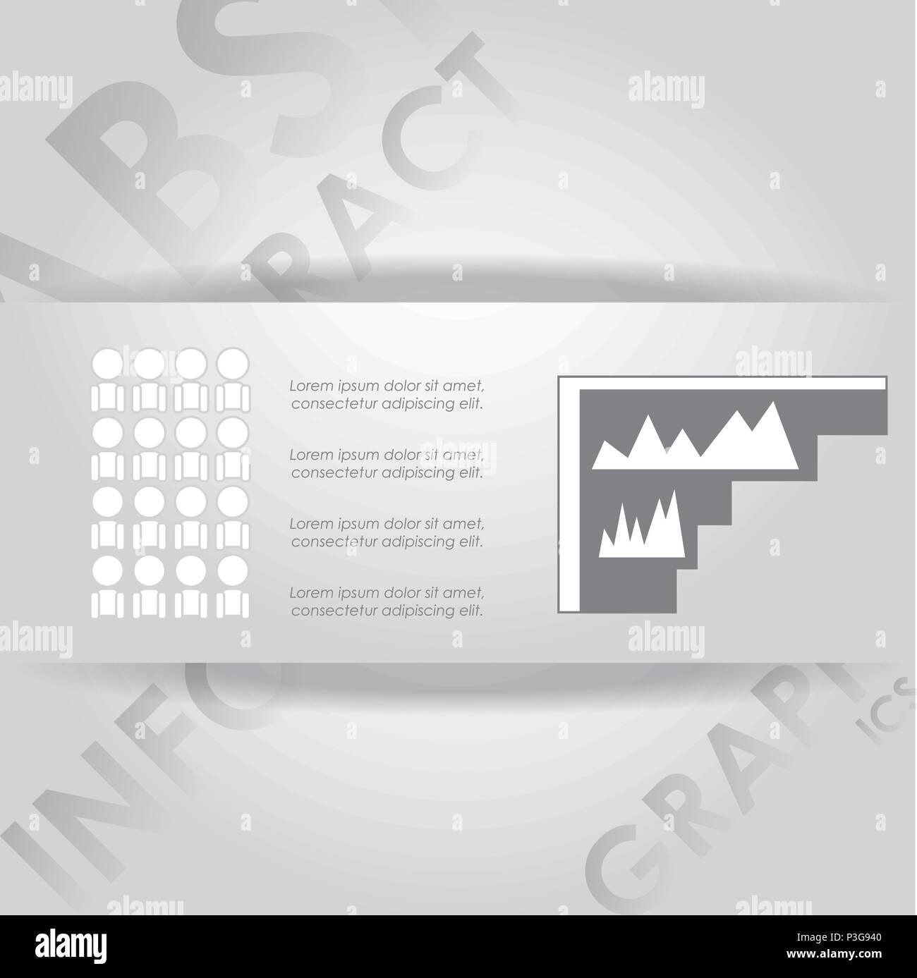 abstract infographics with picks sketches vector illustration Stock ...