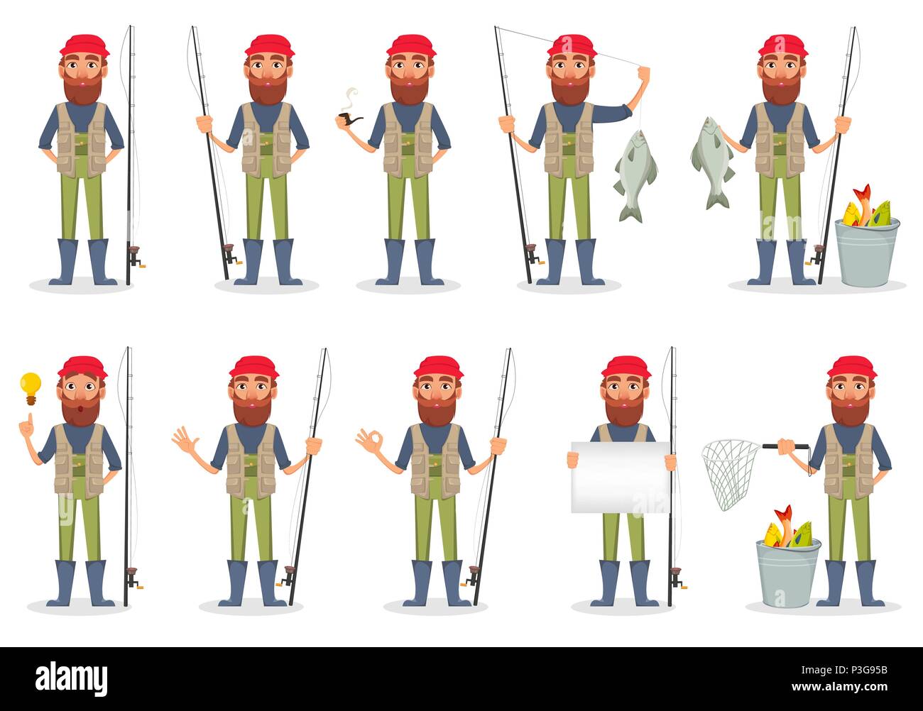 Cartoon character fish hi-res stock photography and images - Alamy