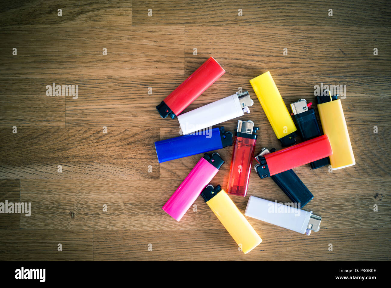 still-life with the gas lighters Stock Photo - Alamy