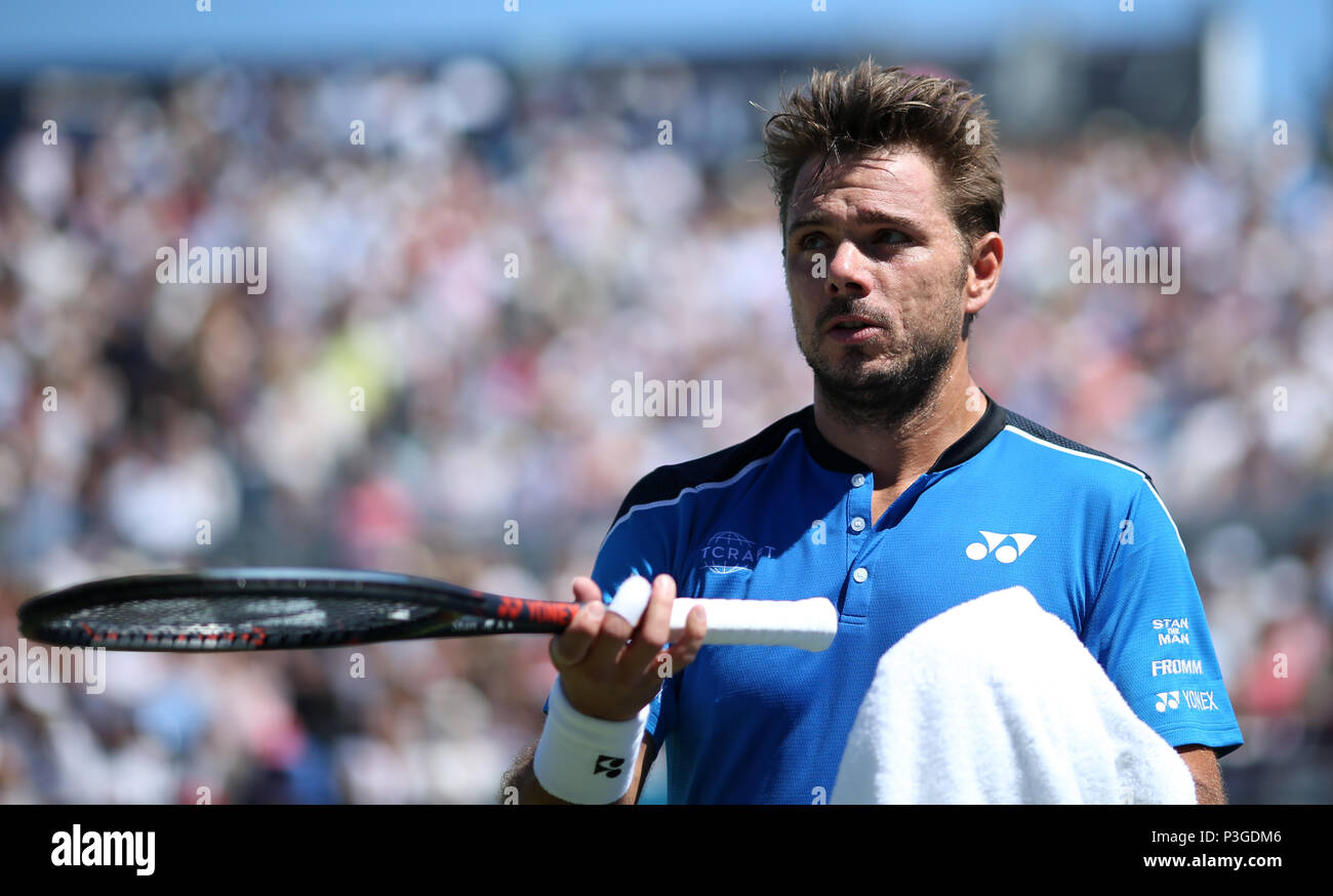 Switzerland's Stan Wawrinka during day one of the Fever-Tree ...