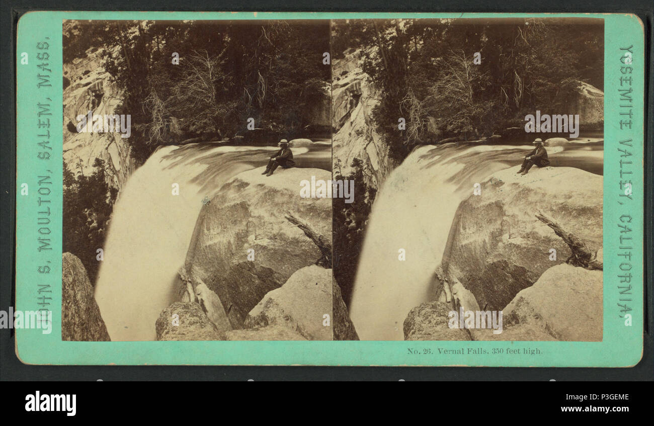 . Vernal Falls, 350 feet high. Alternate Title: Yosemite Valley ...