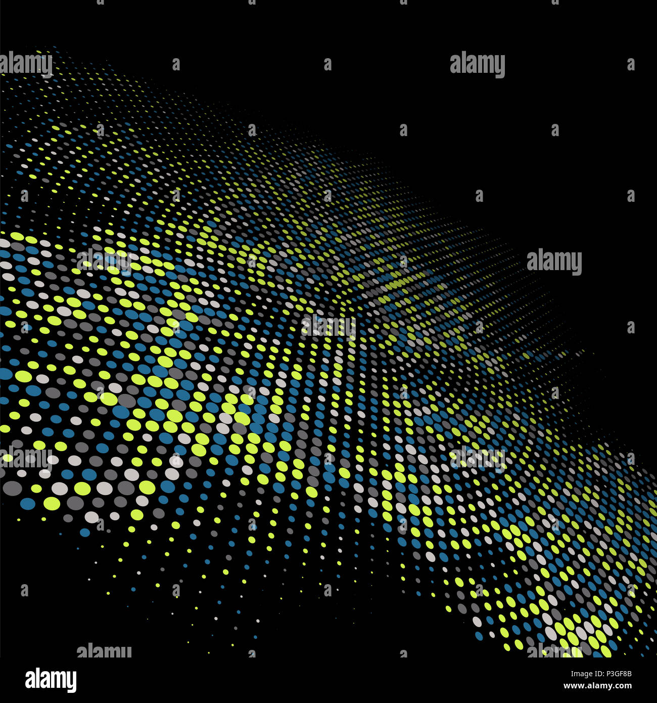 Abstract techno design background with halftone dots Stock Photo - Alamy