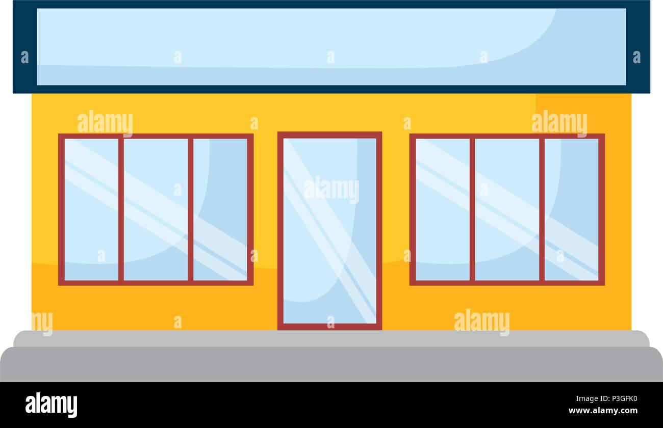 store building icon over white background, vector illustration Stock ...