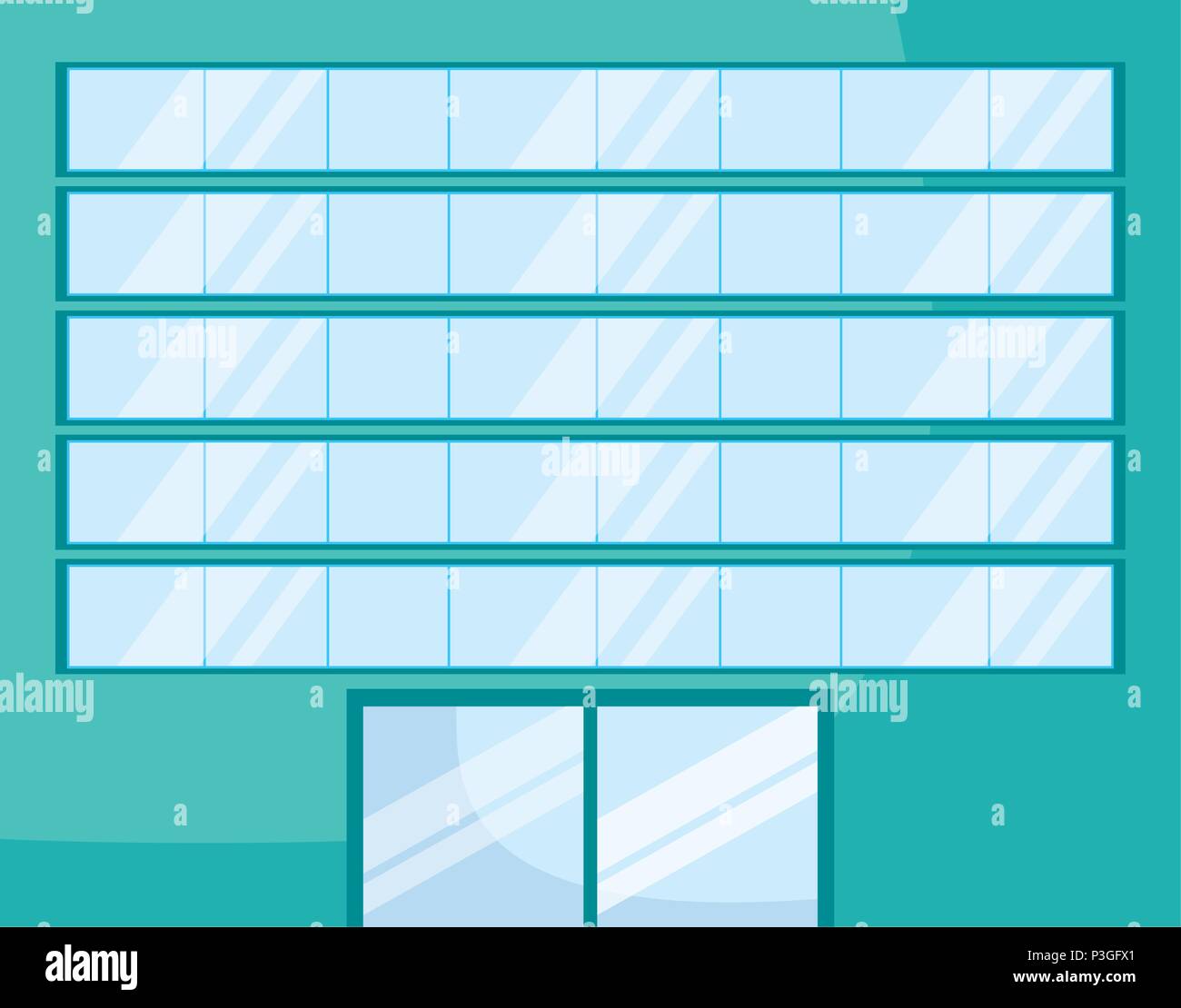 city building icon over white background, colorful design. vector ...